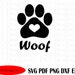 Paw With Heart and Woof Fur Mom Dog Mom Paws Fur Mama - Etsy