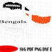 Football Lips Bengals, Bengals Svg, Football Svg, Football Png ...