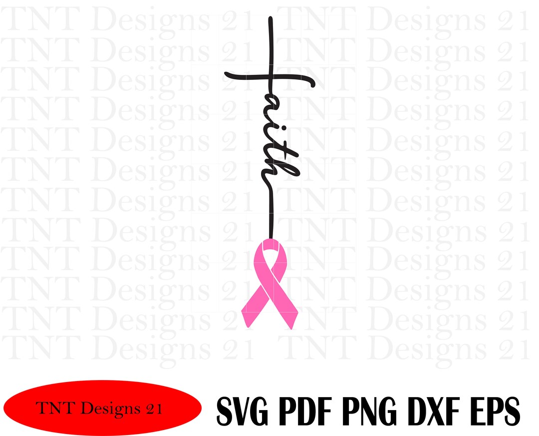 Faith Cancer Ribbon, Cancer Awareness, Cancer Svg, Fight Cancer, Cancer ...