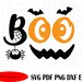 Boo, Pumpkin Face, Happy Halloween Svg, Fall Svg, SVG, Halloween Svg ...
