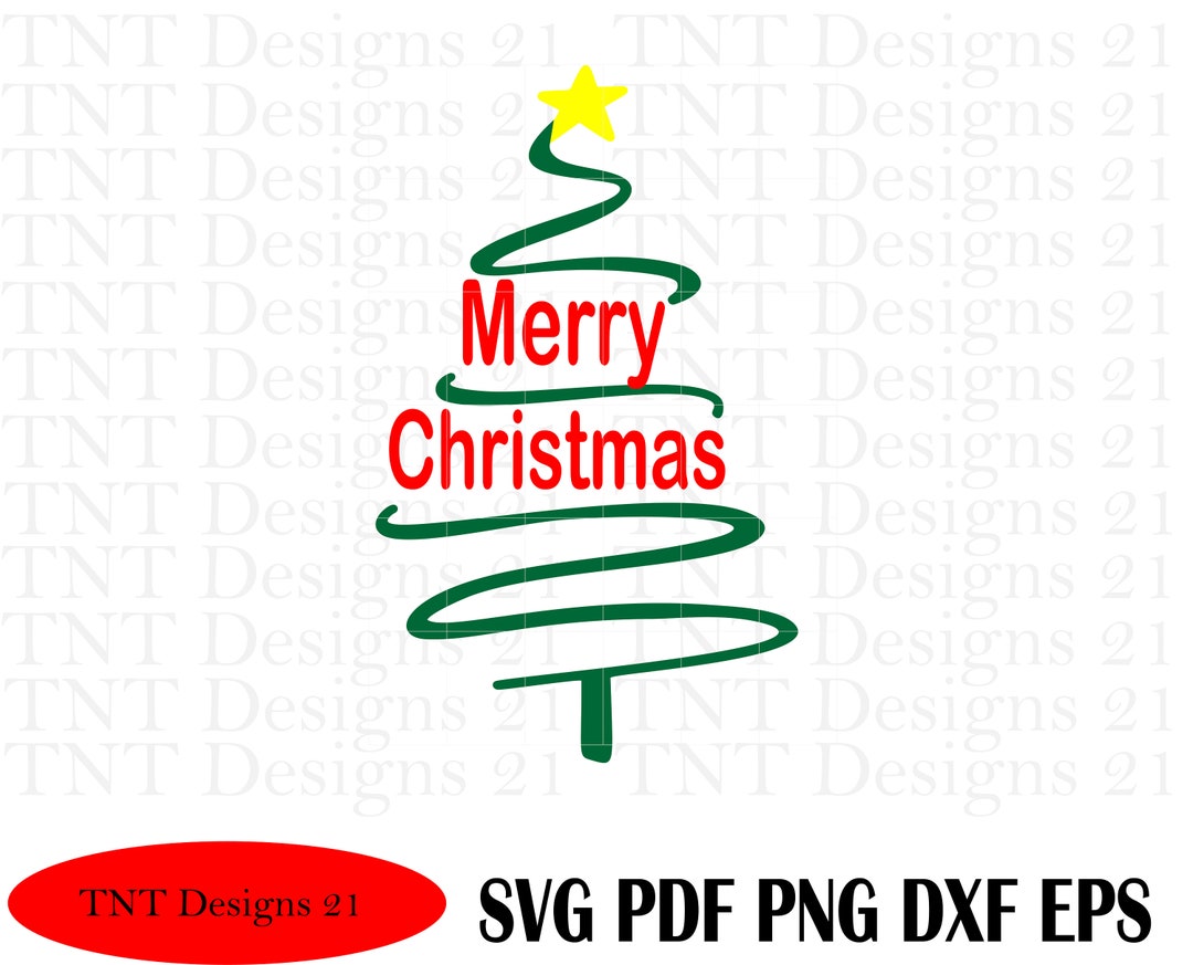 Merry Christmas Tree, Merry Christmas Svg, Merry Christmas Png ...