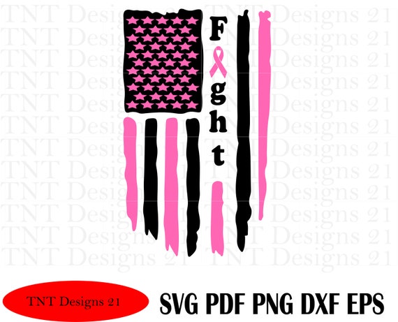 Fight Cancer Flag Cancer Awareness Cancer Svg Fight Cancer | Etsy