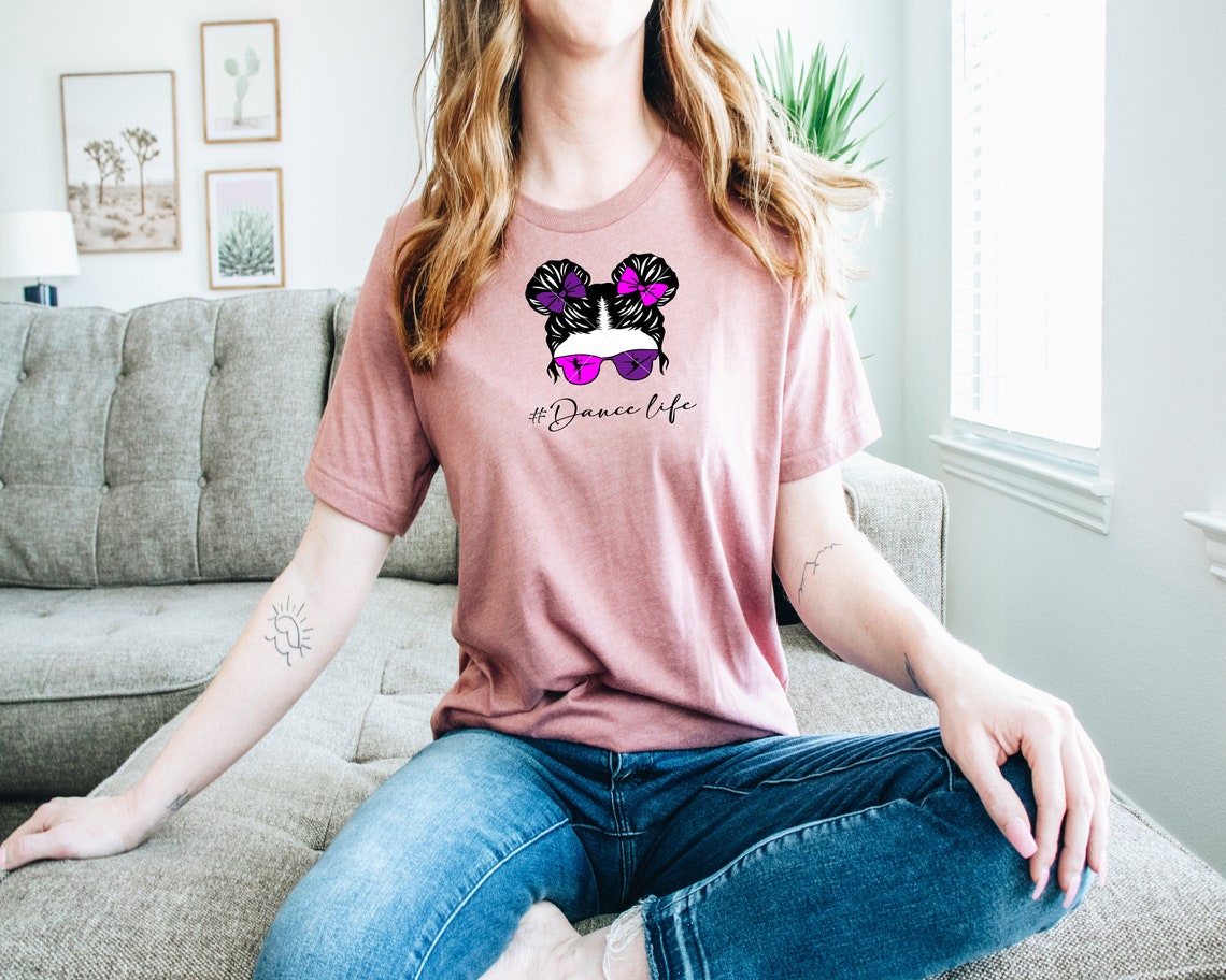 Messy Bun Dance Life Kid, Dance Svg, Dance Life Png, Dance Mom Svg ...