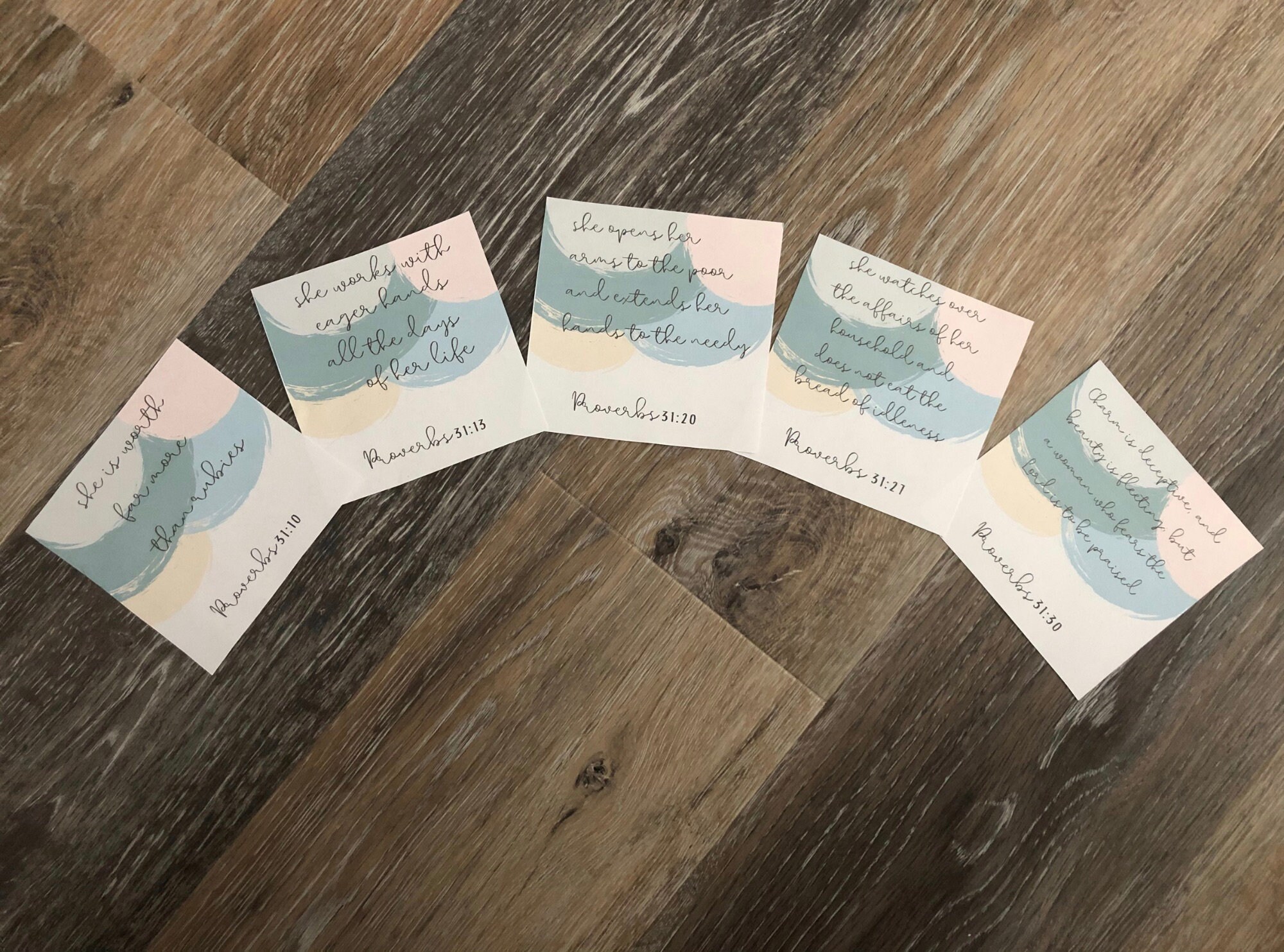 Scripture Cards Proverbs 31 Bible Verse Cards Unique Hostess Gift ...