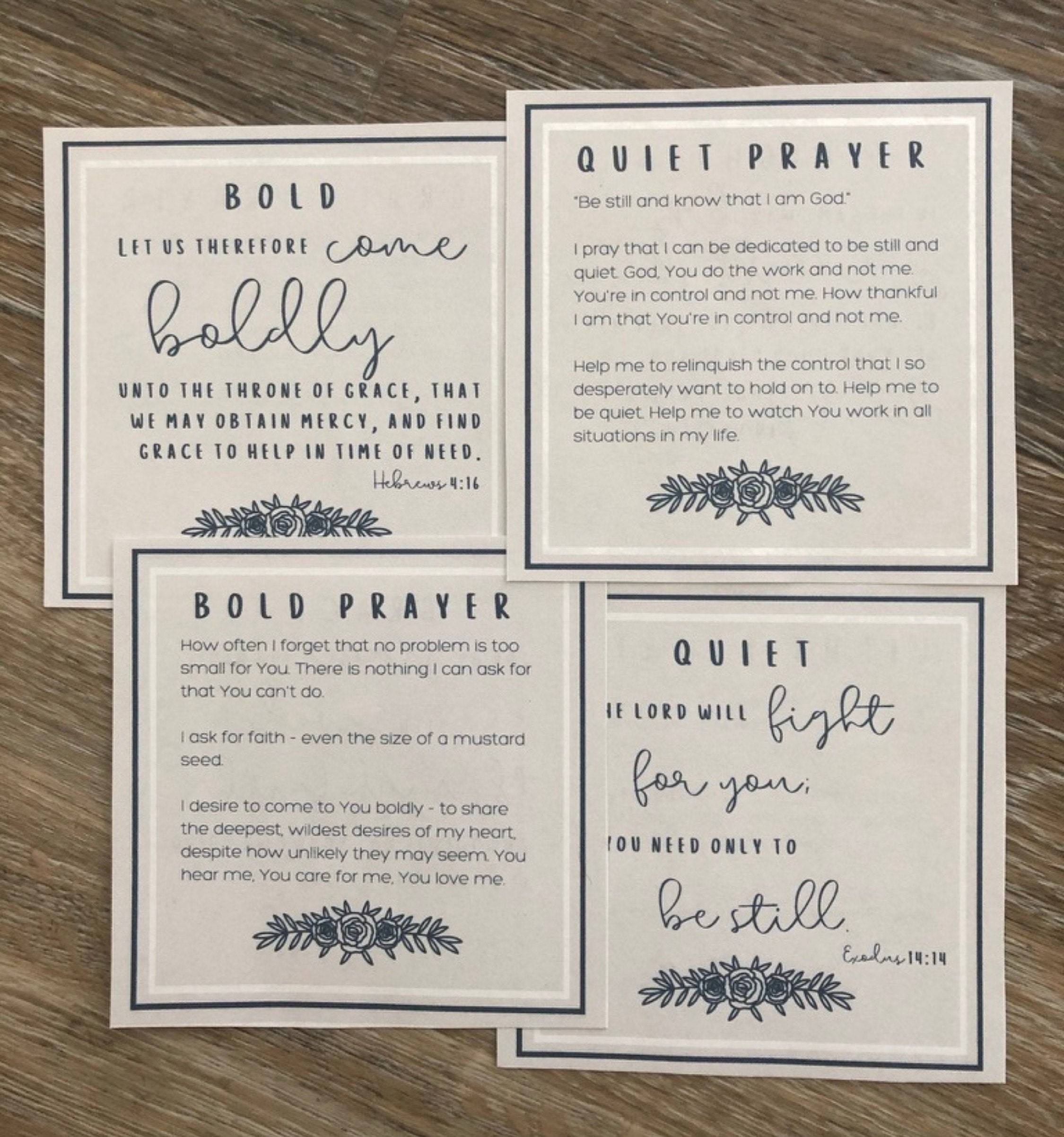 Scripture Cards A-z Bible Verse Cards Gift-ready | Etsy