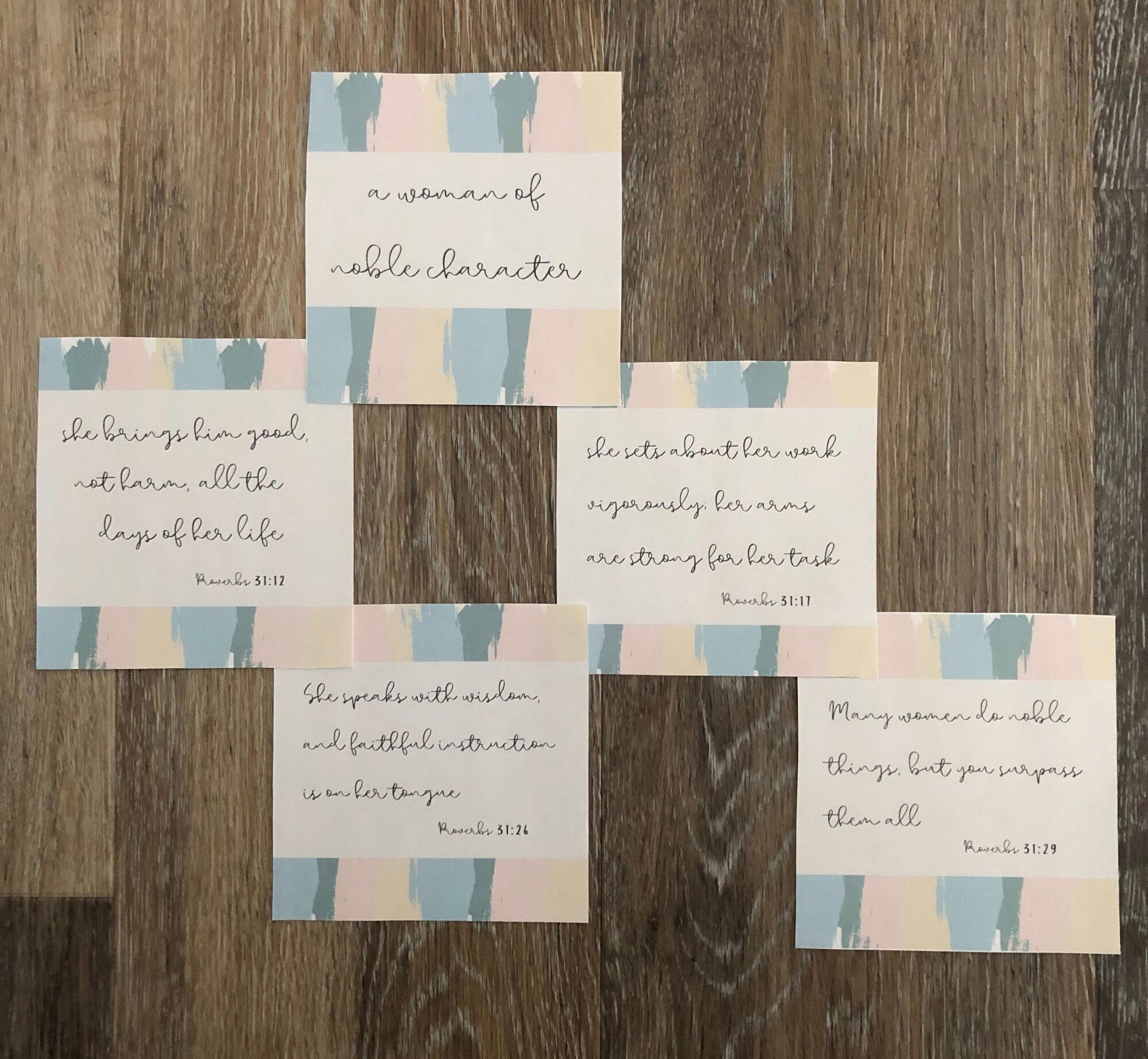 Scripture Cards Proverbs 31 Bible Verse Cards Unique Hostess Gift ...