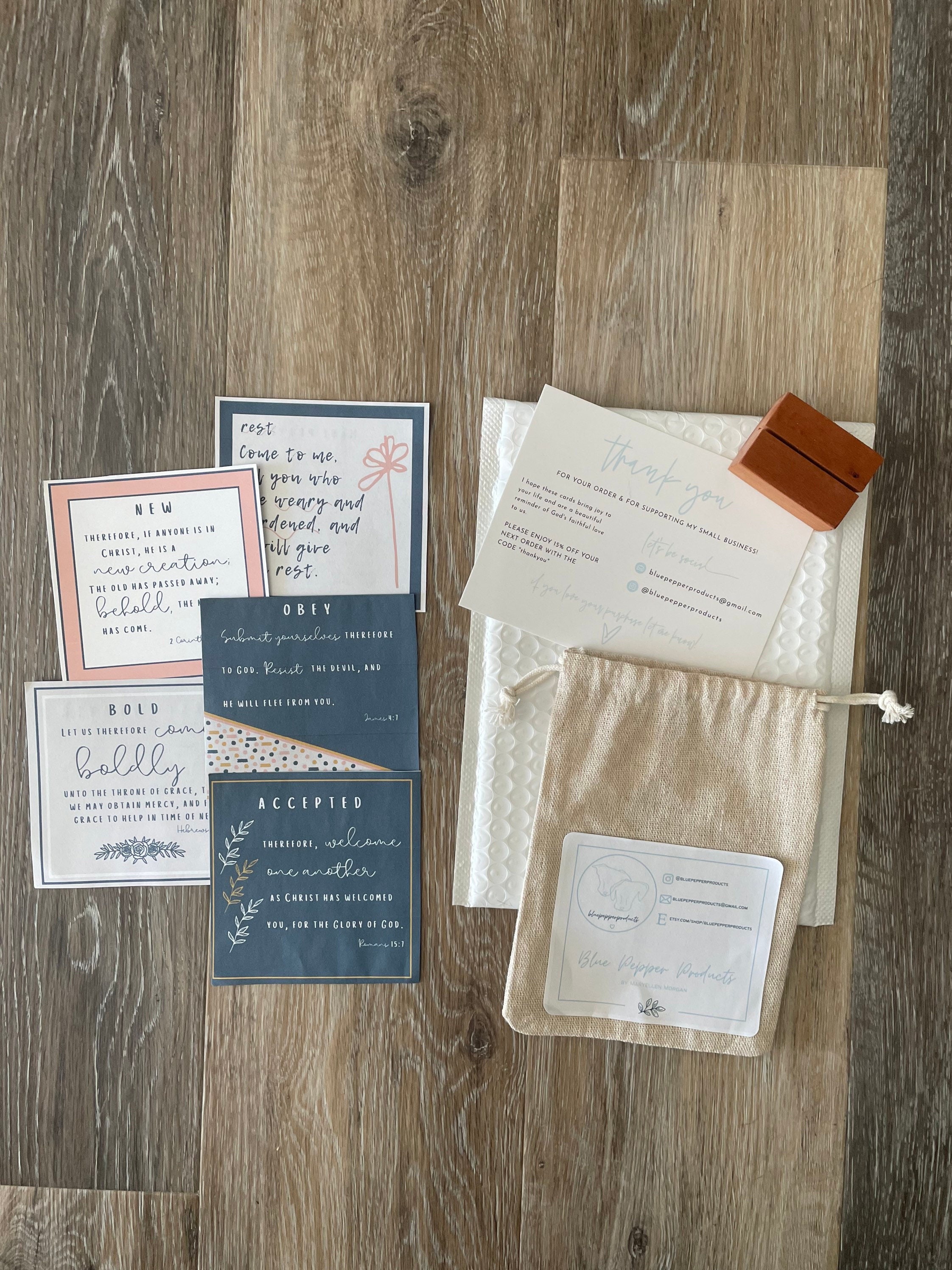 Scripture Cards A-z Bible Verse Cards Gift-ready | Etsy