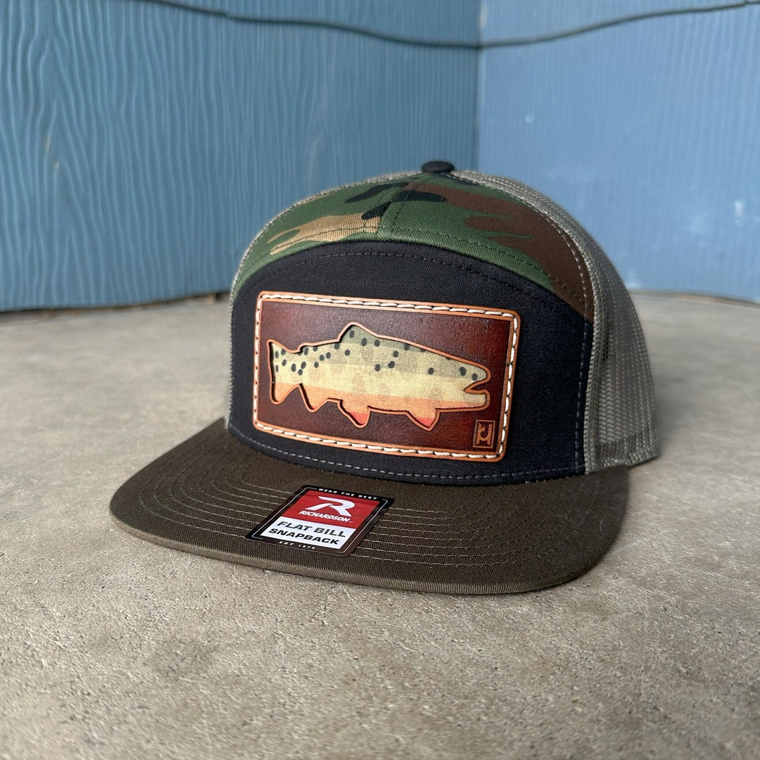 Cutthroat Trout Leather Patch Hat - Etsy