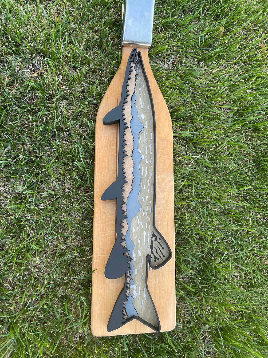 Northern Pike wood design. Outdoor enthusiasts home decor. Fly | Etsy