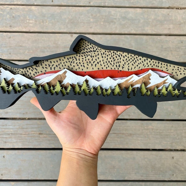 Rainbow Trout Home Decor - Etsy