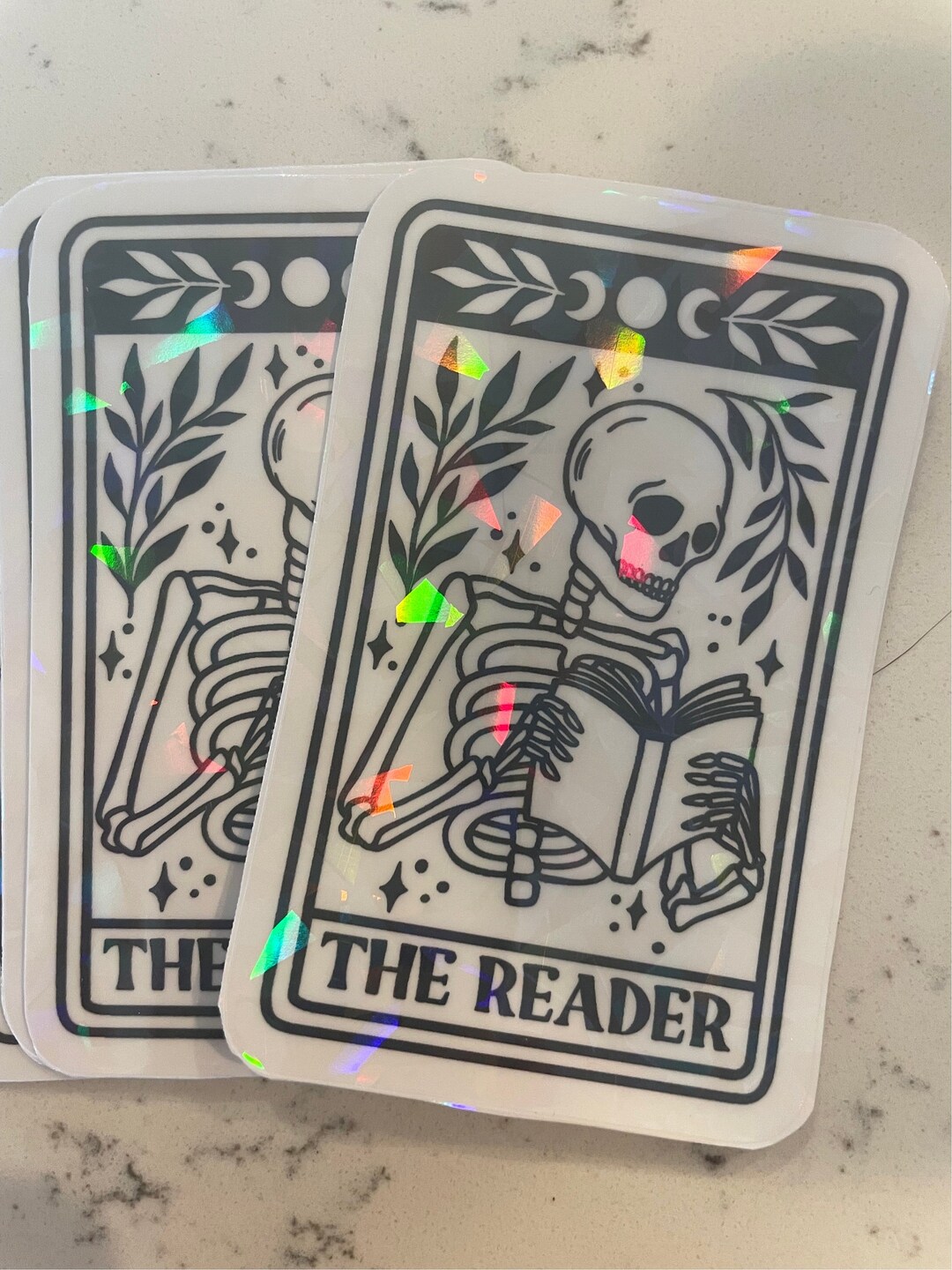 The Reader Sticker, Tarot Card Reader, Tarot Card Sticker, Bookish ...