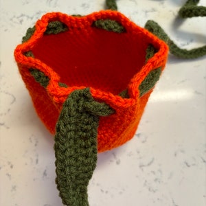 Crocheted Drawstring Orange Fruit Bag - Etsy