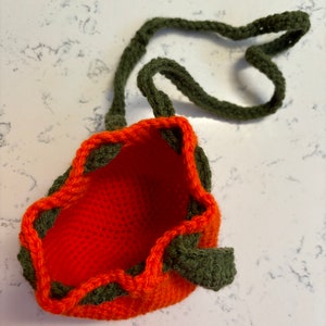 Crocheted Drawstring Orange Fruit Bag - Etsy