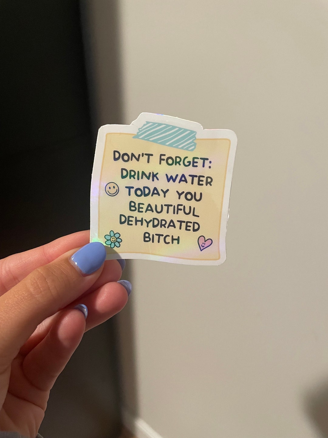 Hydration Sticker, Don’t Forget: Drink Water - Etsy