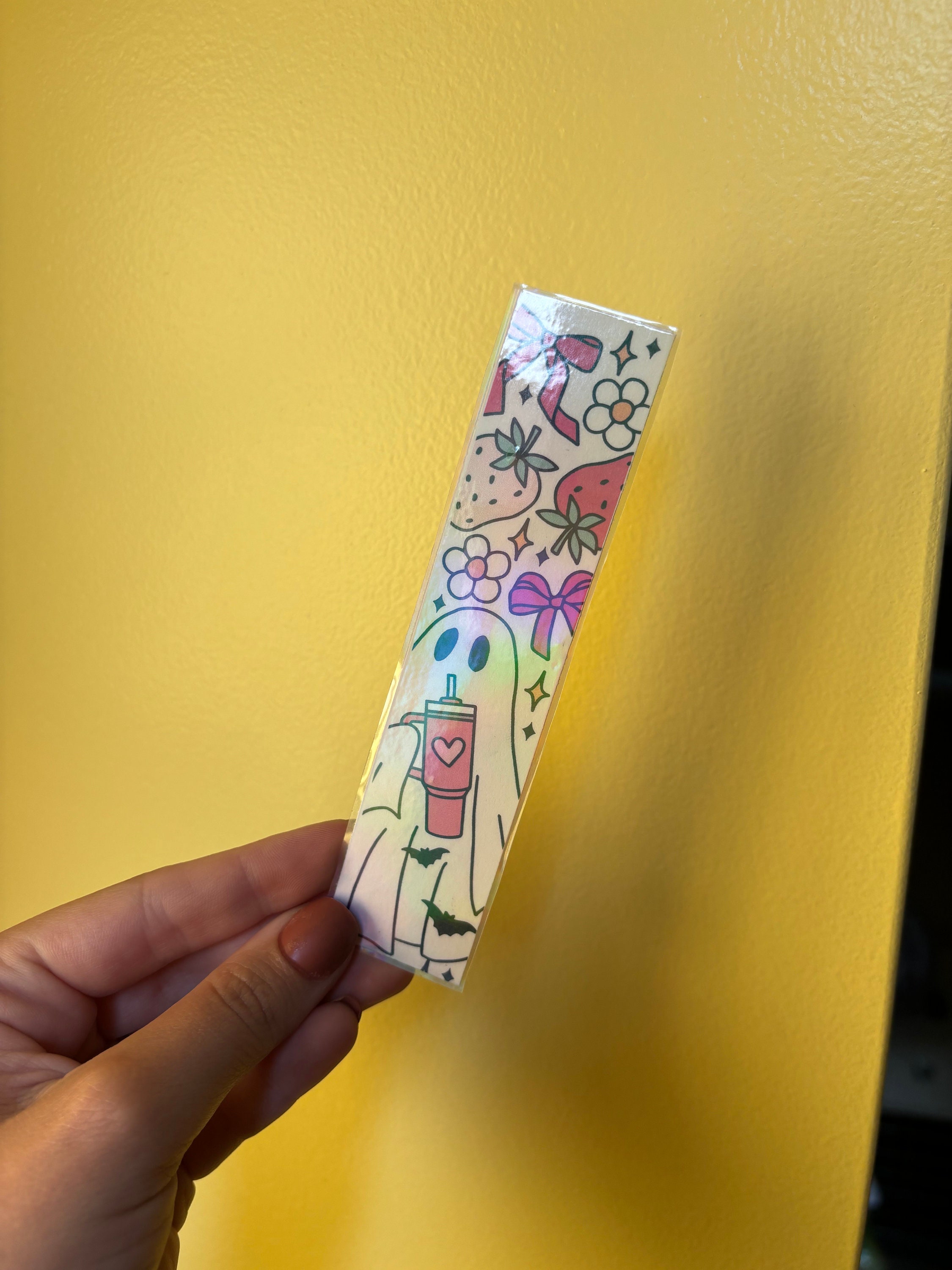 Laminated Cardstock Ghost Bookmarks | Waterproof Bookmarks | Thin ...