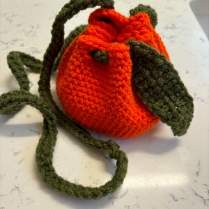 Crocheted Drawstring Orange Fruit Bag - Etsy