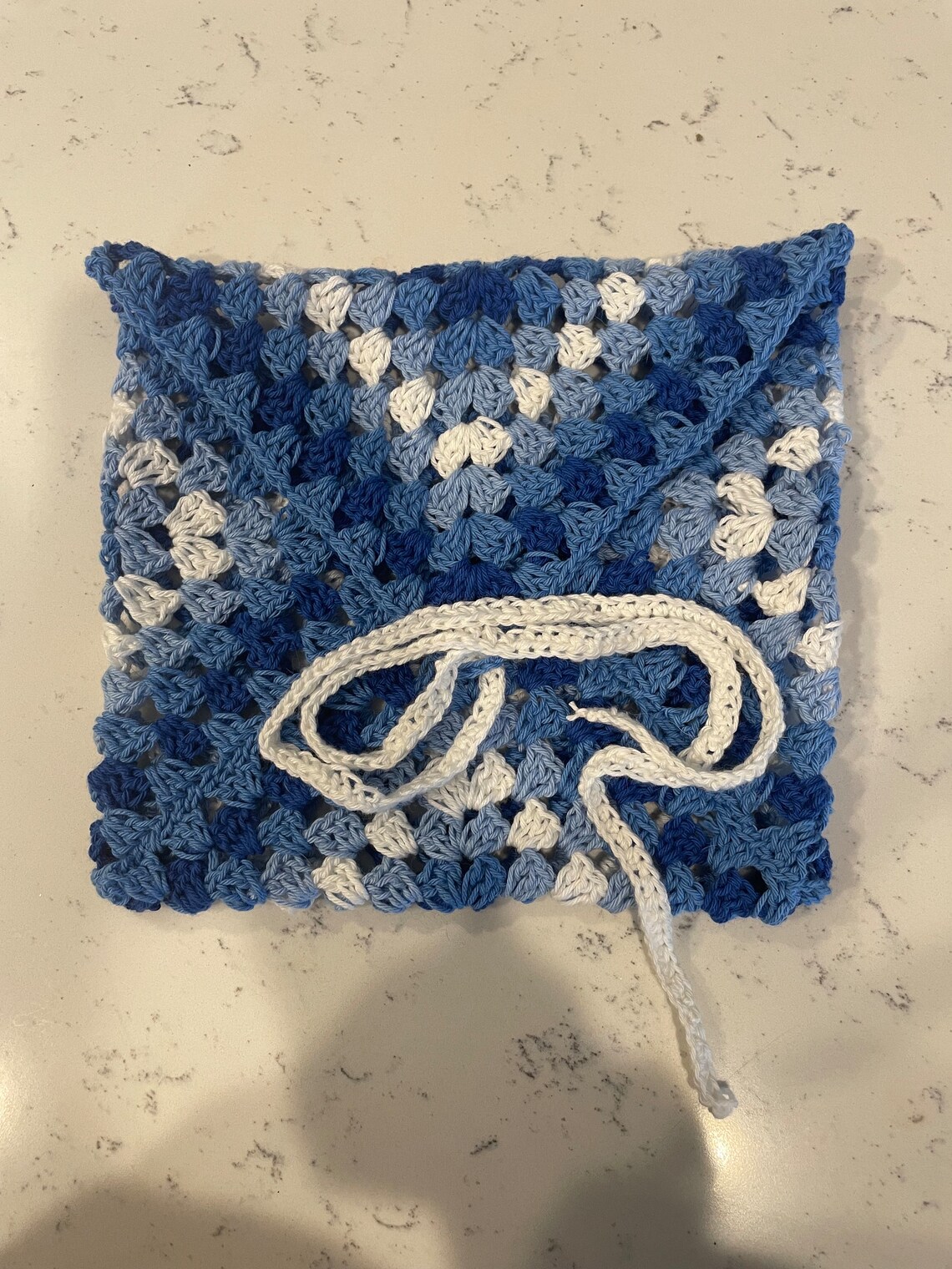 Crocheted Granny Square Envelope Book Pouch - Etsy