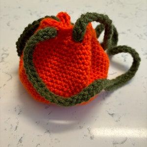 Crocheted Drawstring Orange Fruit Bag - Etsy