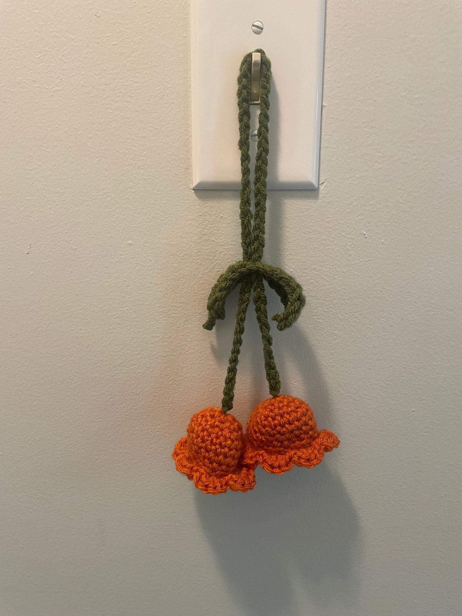 Flower Blue Bell Crochet Car Charm, Rear-view Mirror Car Decoration - Etsy