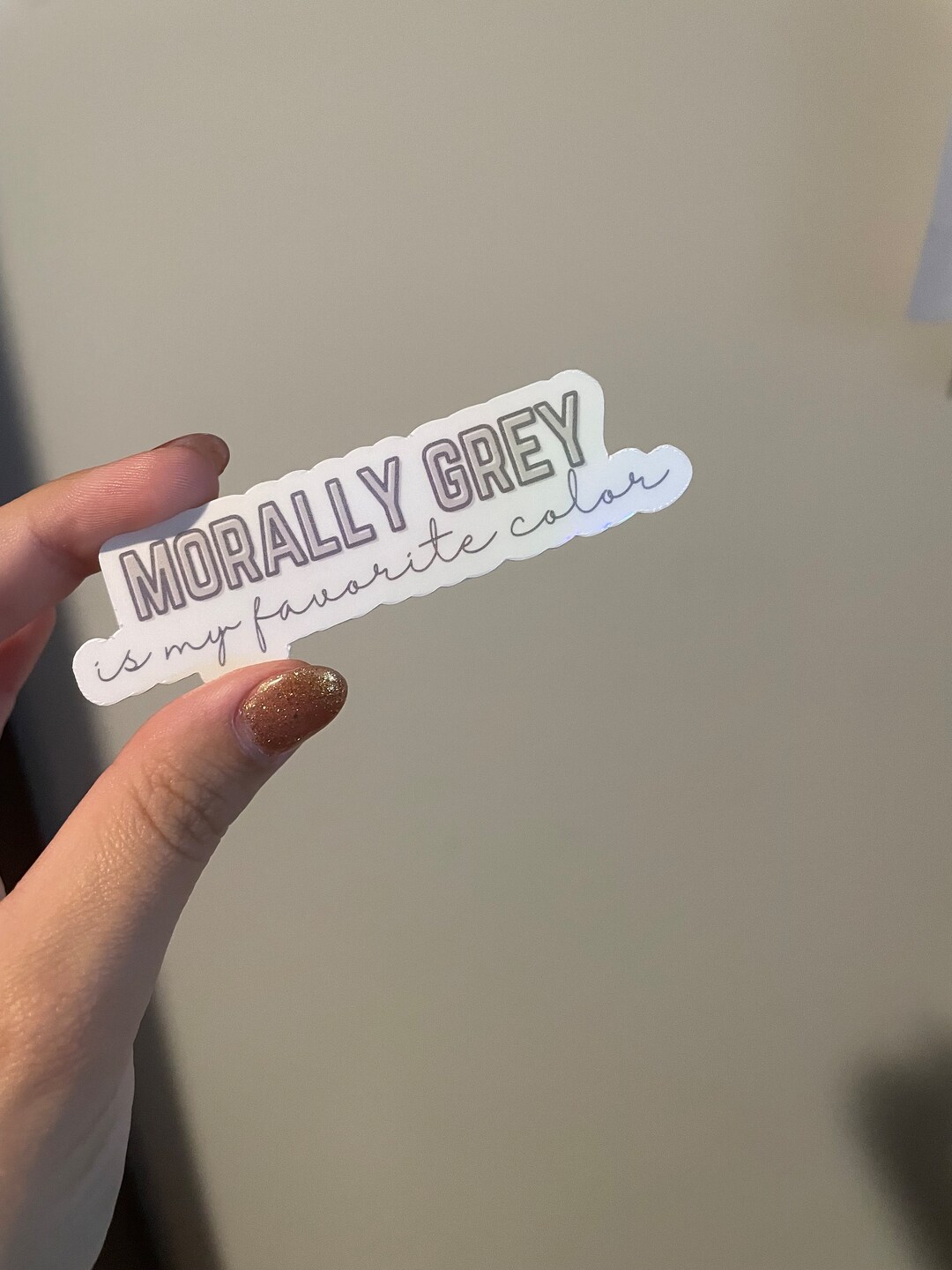 Morally Grey is My Favorite Color Sticker, Dark Romance Sticker, Reading Sticker, Bookish ...