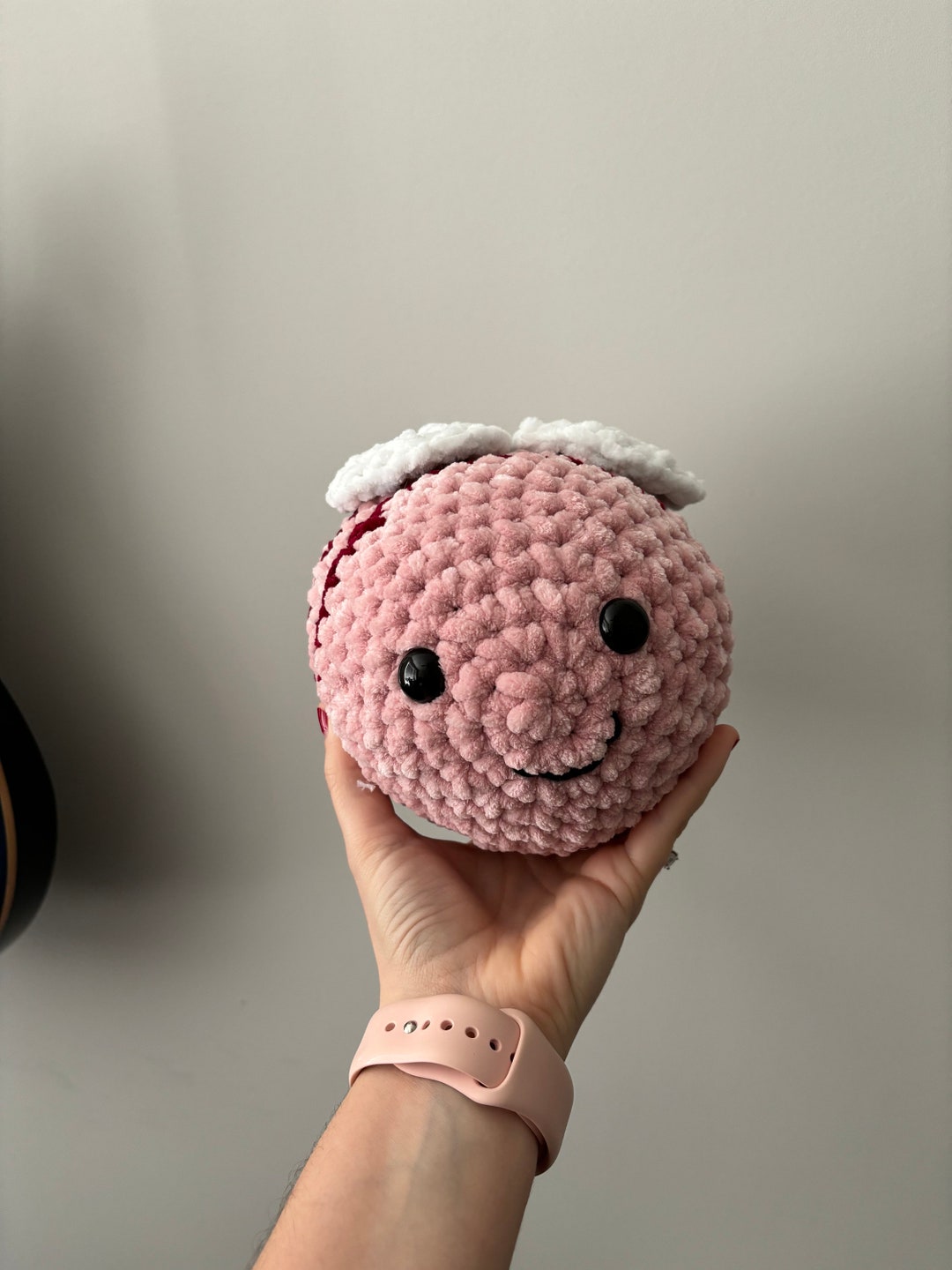 Crochet Plush Valentine Bee | Amigurumi Bee | Crochet Bee | Pink and ...