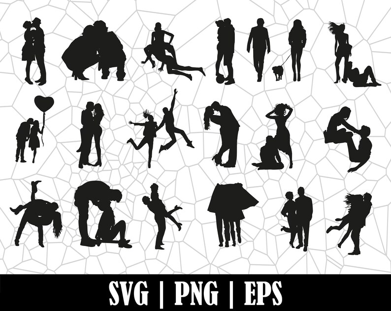Paar Svg Lovers Svg Clipart Cut Files Cricut Etsy Nederland
