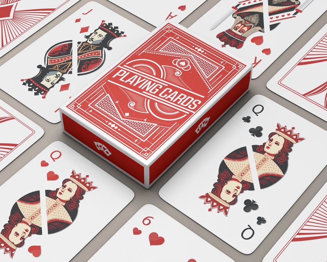 Professional Digital Poker Card Deck Set: Print-ready Files, 54 Cards ...