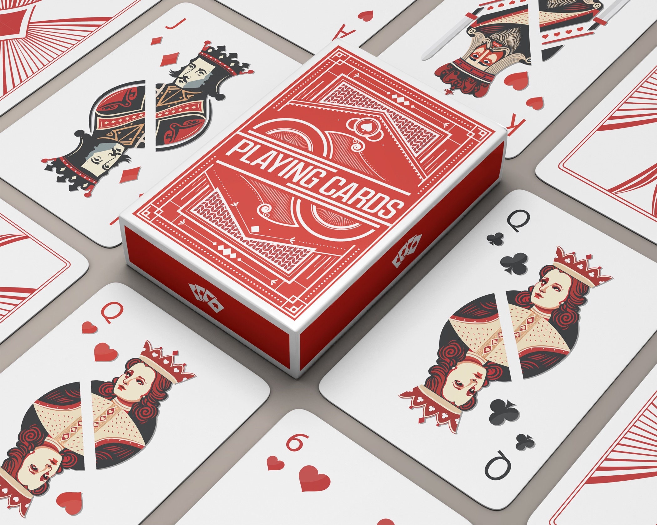 Professional Digital Poker Card Deck Set: Print-ready Files, 54 Cards ...