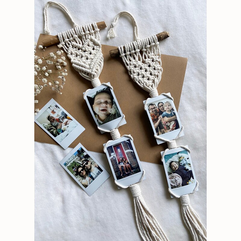 Macrame Photo Hanger - Etsy