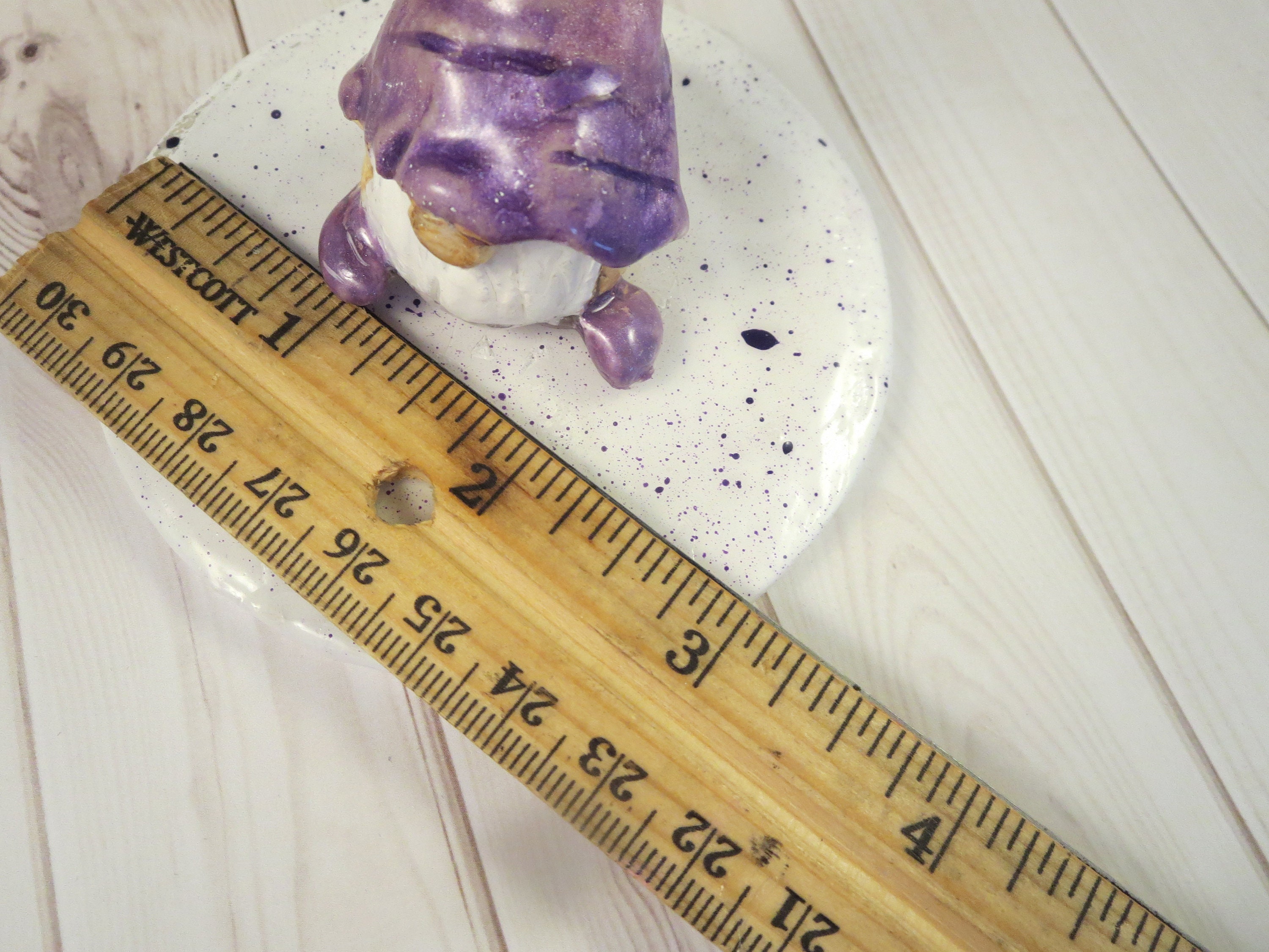 Gnome Ring Holder Clay Hand Sculpted Hand Painted One of A Kind Resin ...