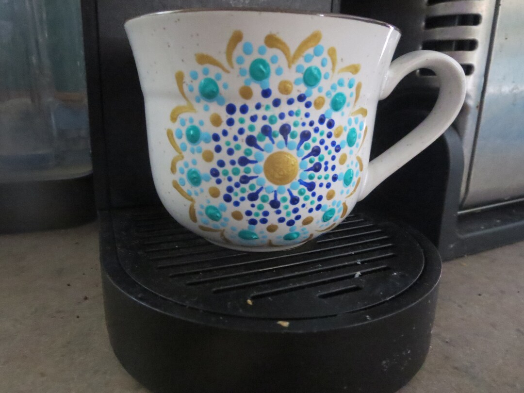Mandala Coffee Tea Mug Original Design Signed by Artist 8 Ounce Mug ...
