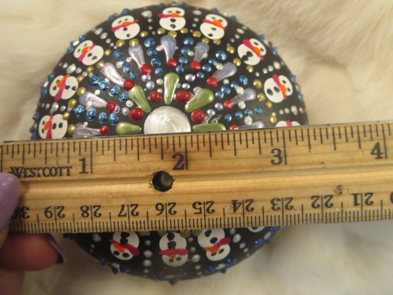 Snowman Mandala Painted Art Dotted Style Painting Original Design ...