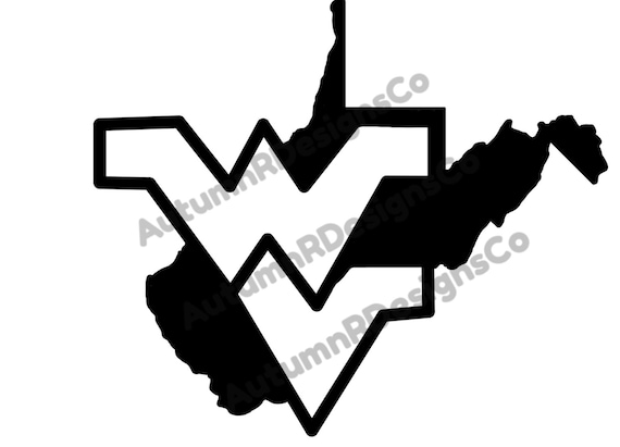 Flying WV Inside of State of WV SVG - Etsy