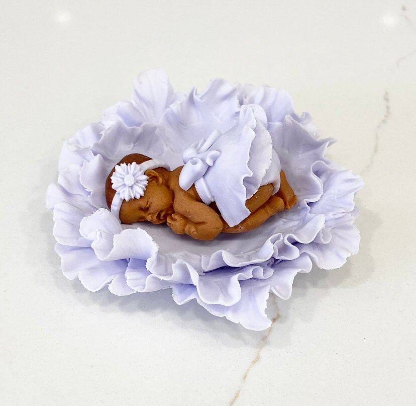 Baby Shower Cake Topper/fondant Baby Cake Topper/cake - Etsy