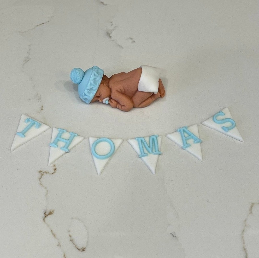 Fondant Baby Cake Topper/baby Boy Cake Topper/baby Girl Cake Topper ...