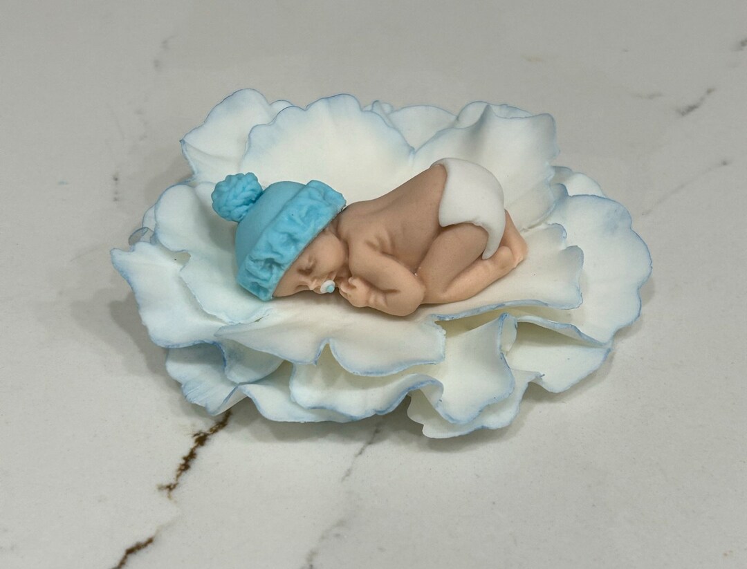 Baby Shower Cake Topper/fondant Baby Cake Topper/cake Supplies/baptism ...