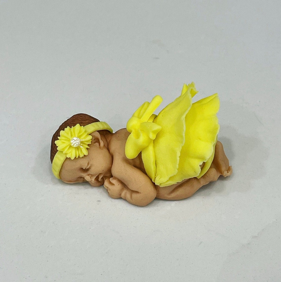 Fondant Baby Cake Topper/baby Girl Cake Topper/baby Shower Cake Topper ...