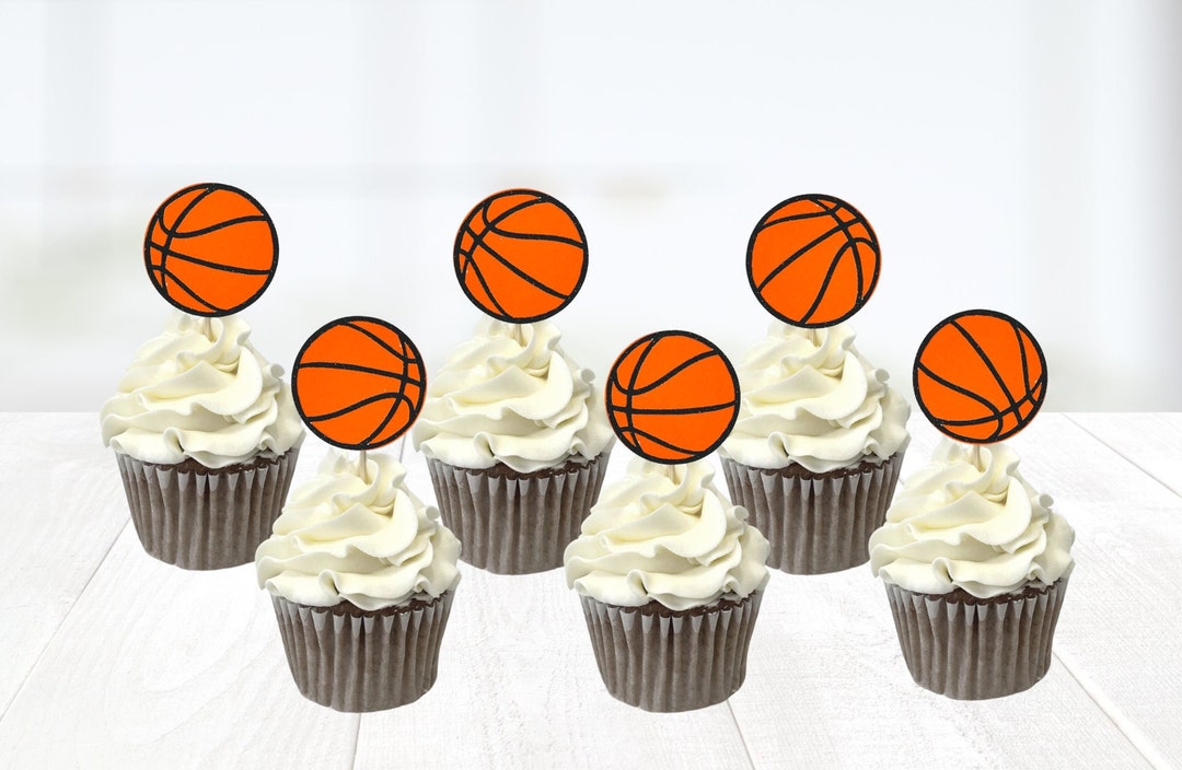Basketball Cupcake Toppers/cupcake Topper/birthday Cupcake for Boys ...