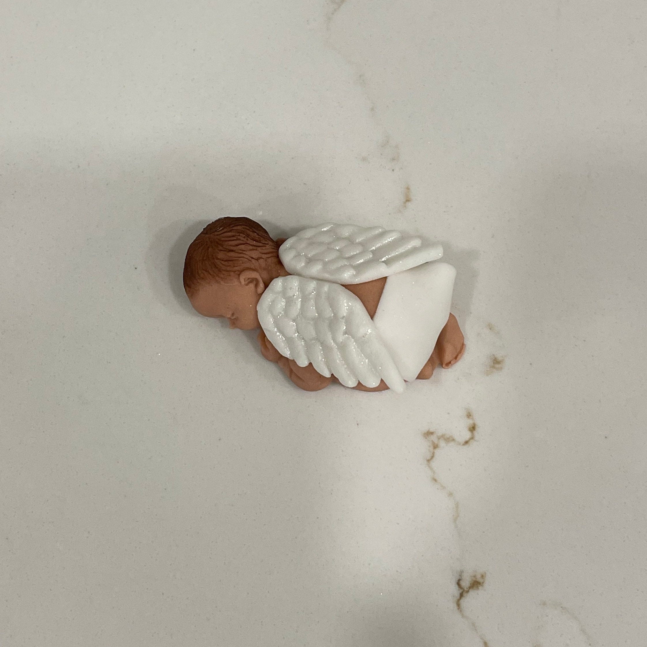 Fondant Baby Angel Cake Topper Baby Cake Topper Cake - Etsy