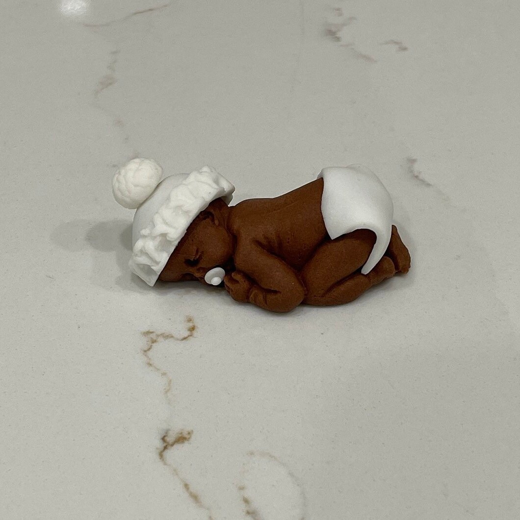 Fondant Baby Cake Topper/baby Boy Cake Topper/baby Girl Cake Topper ...