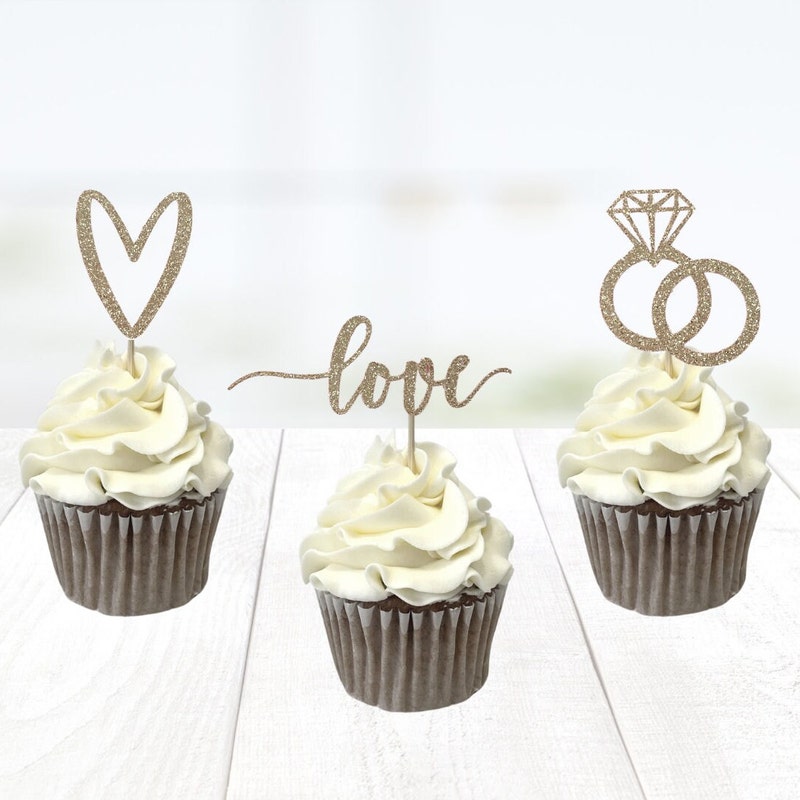 Wedding Cupcake Topper - Etsy