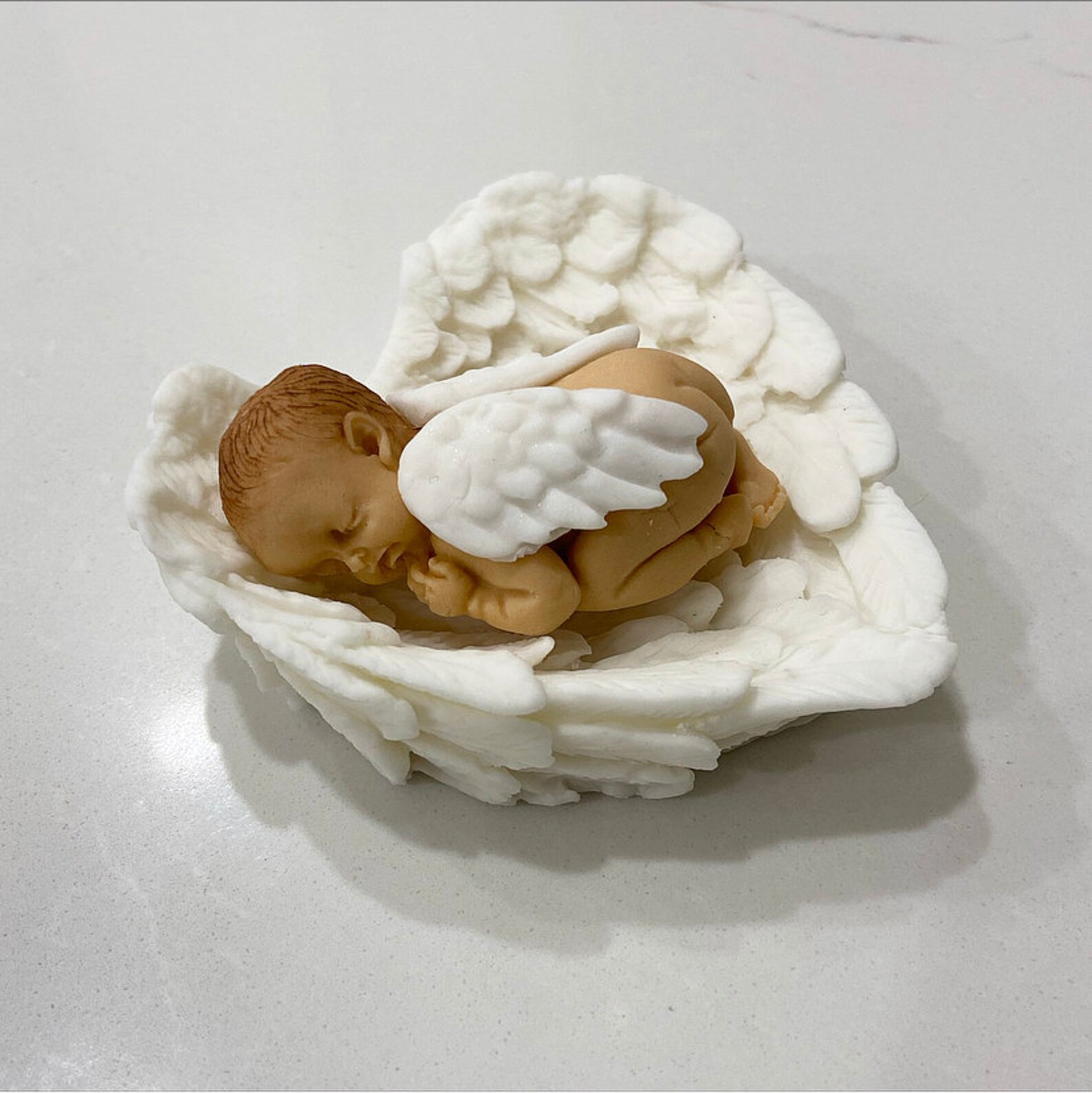 Fondant Baby Angel Cake Topper Baby Cake Topper Cake | Etsy