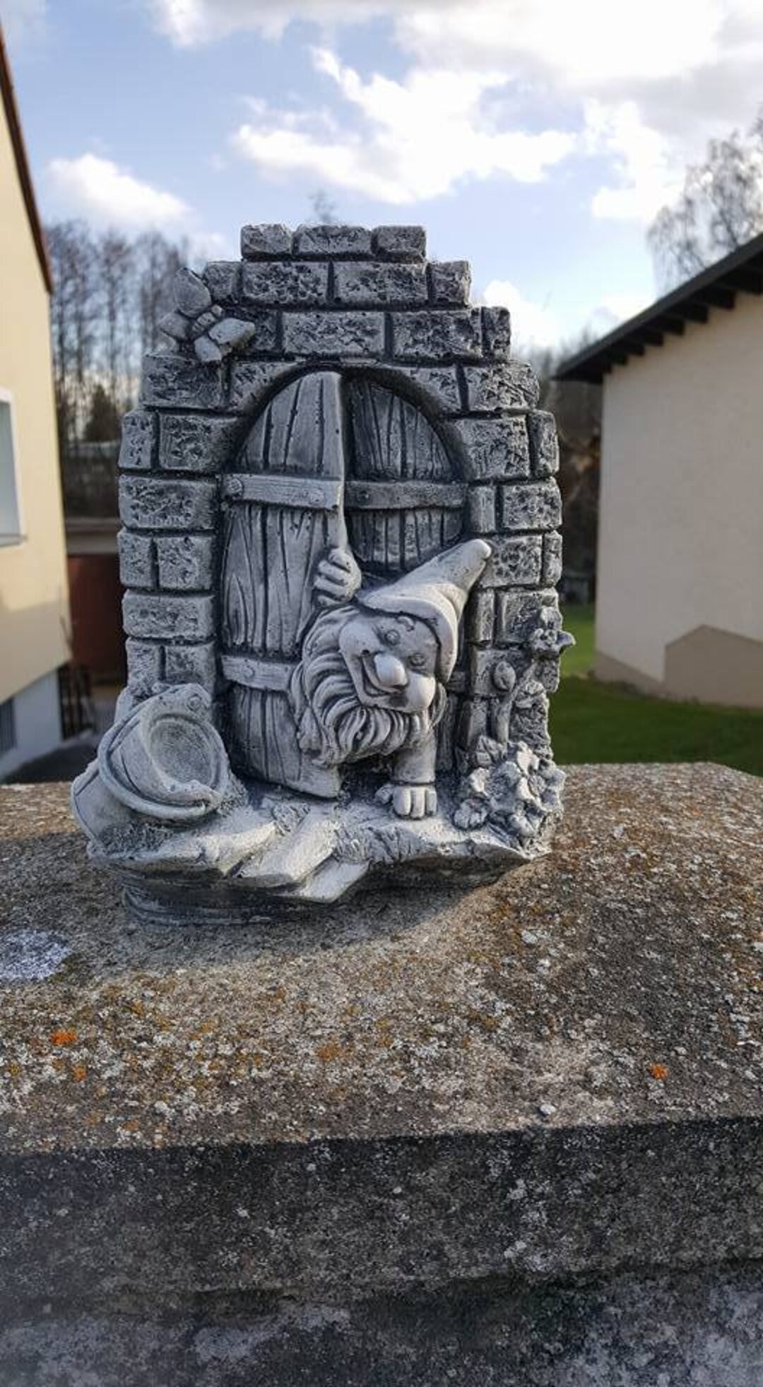 Stone Figure Garden Figure Fairy Door Fairy Door - Etsy