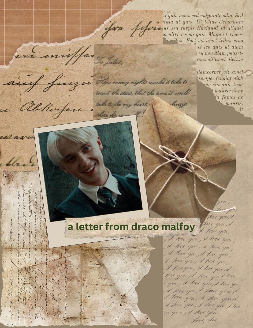 Handwritten Letter From Draco Malfoy, Personalized - Etsy