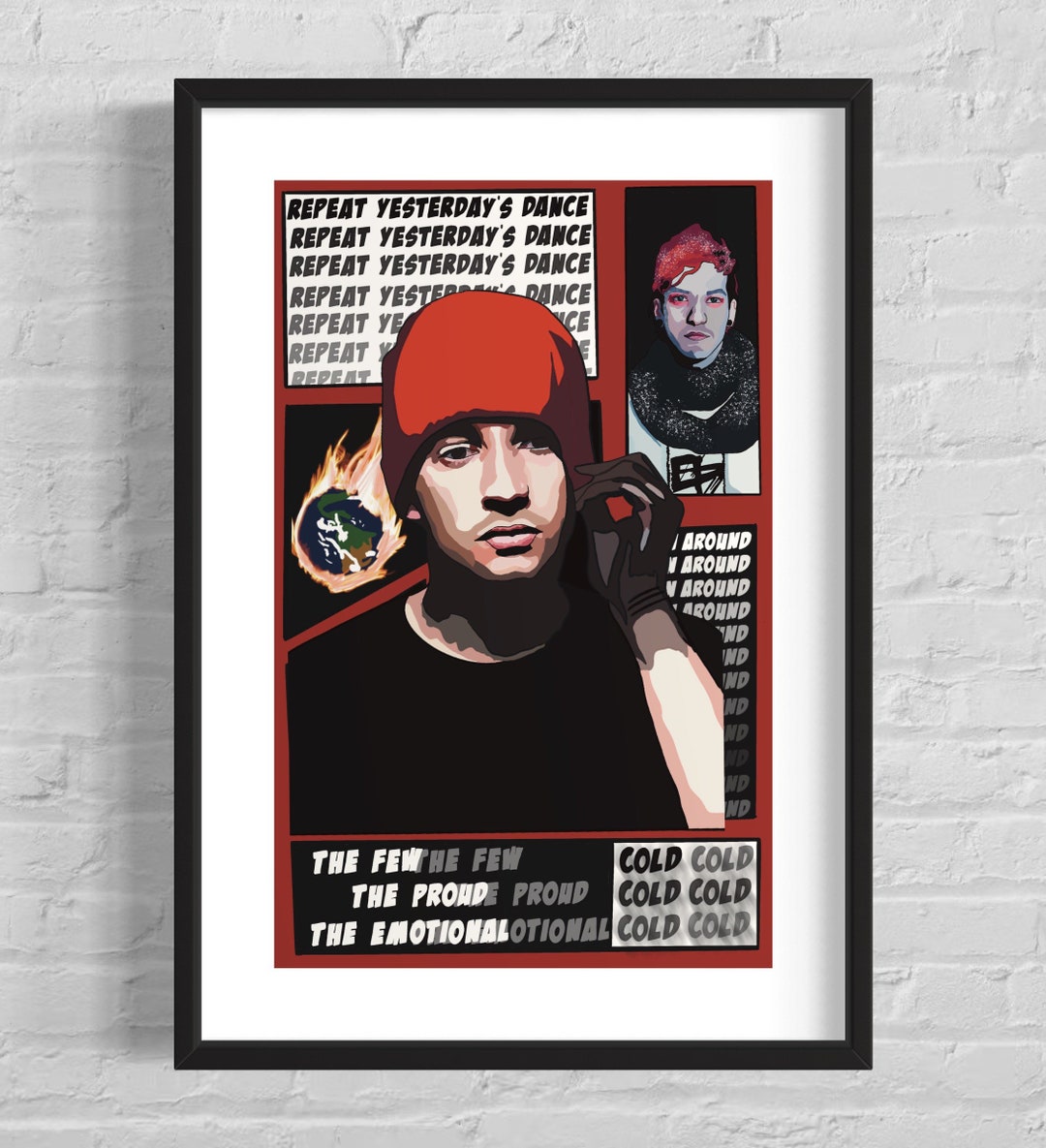 Custom Song Comic Page A4 Personalised Gift for Music Lovers - Etsy