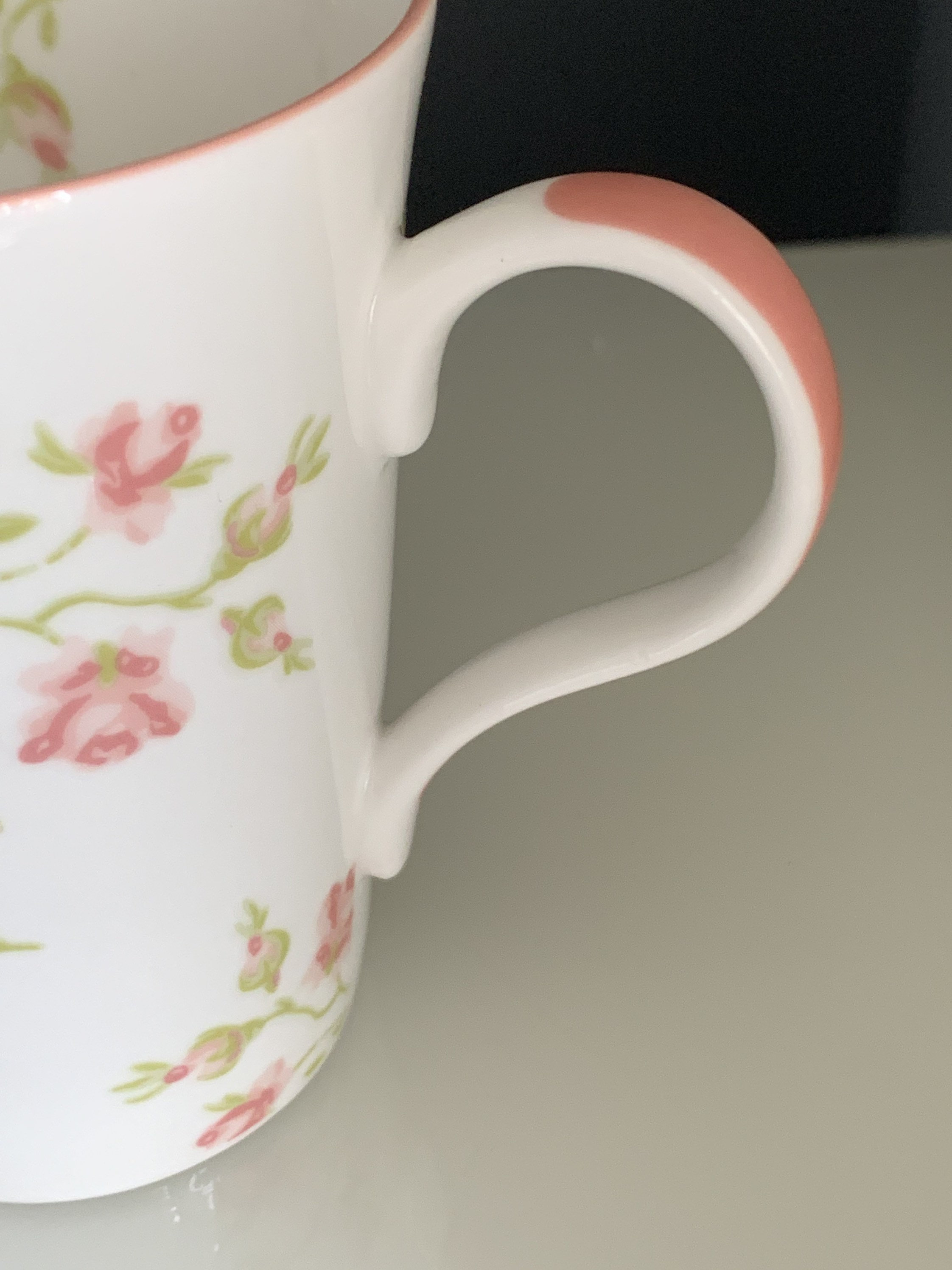 Vintage Laura Ashley Design Izzy Fine Bone China Pink Floral Mug Made ...