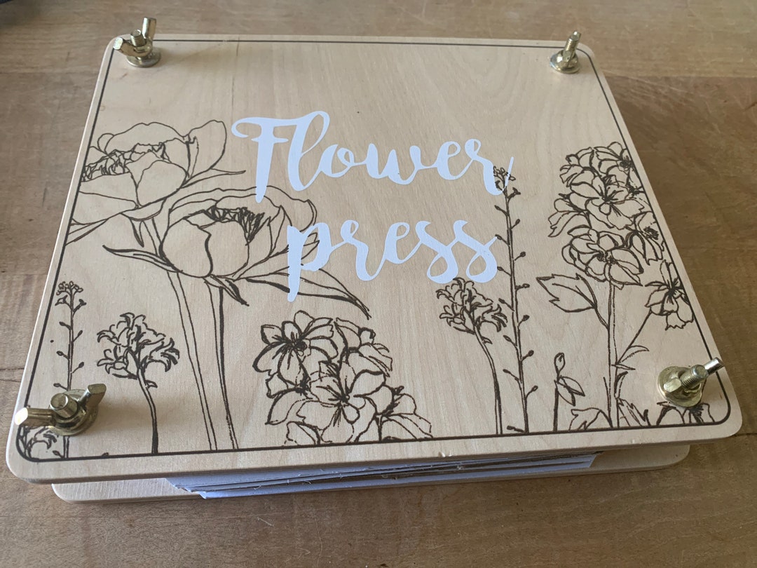 Flower Press Kit Wooden Traditional Flower Press Craft Pressed Flowers ...