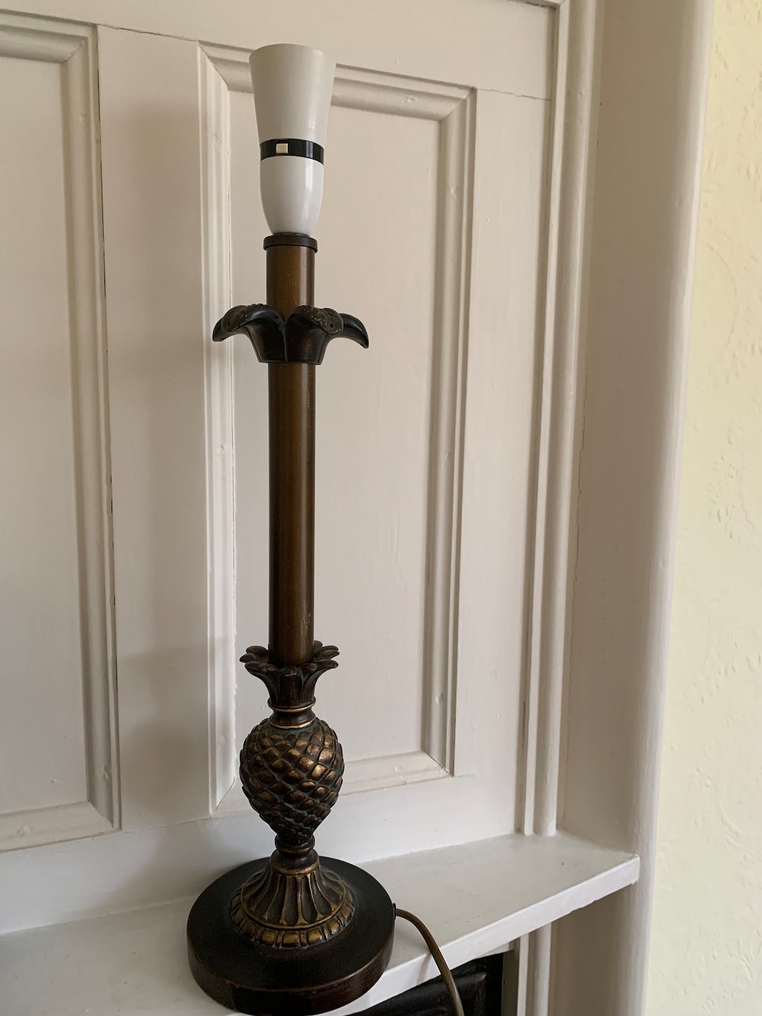 Vintage Table Lamp Base Retro Style Light Decorative Pineapple Lamp ...