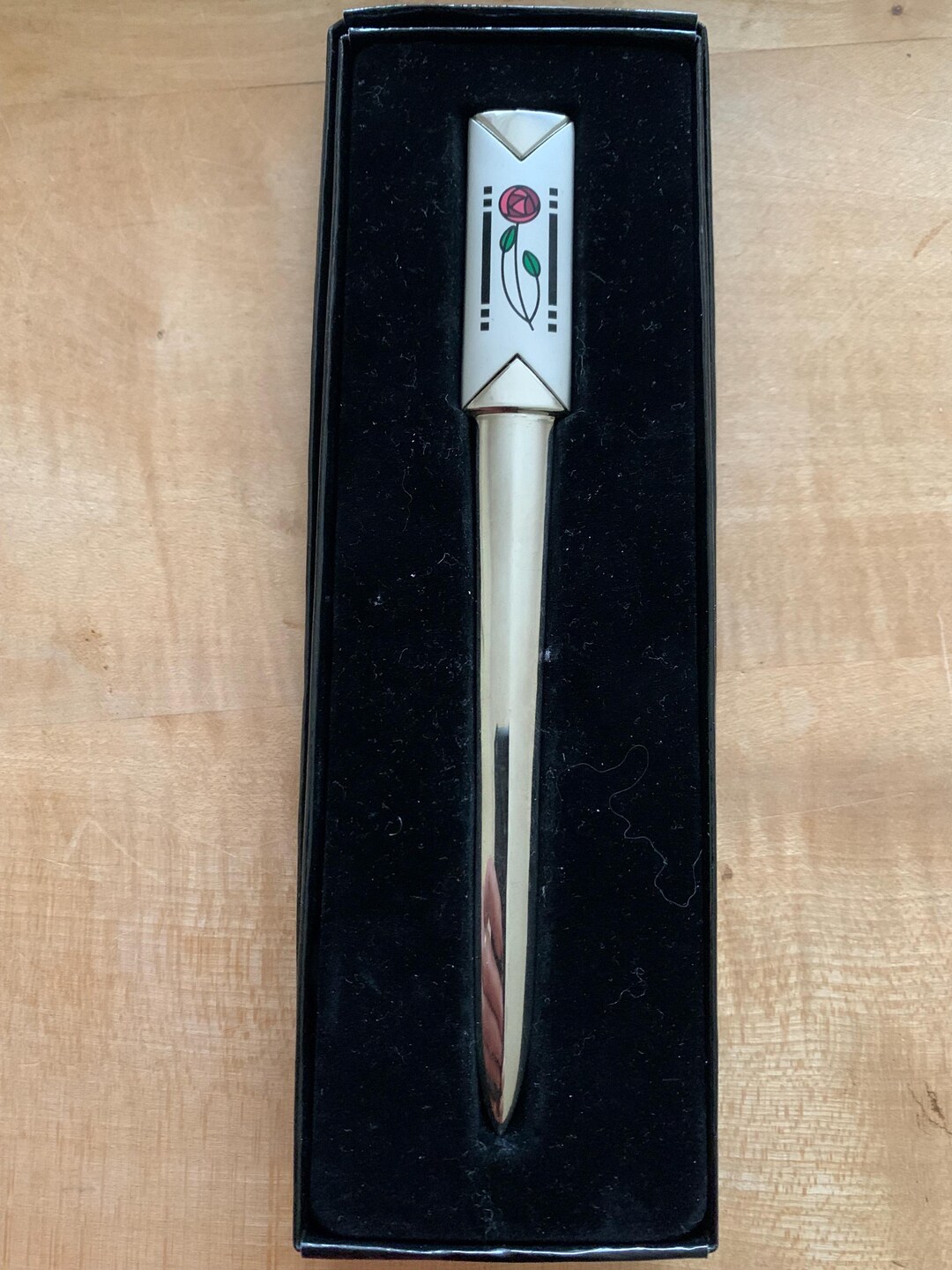 Charles Rennie Mackintosh Style Letter Opener Boxed Glasgow Rose Design ...