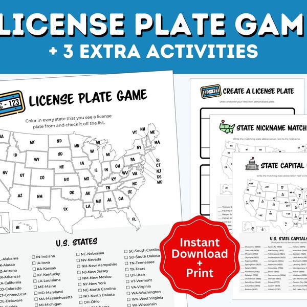 Kids License Plate - Etsy